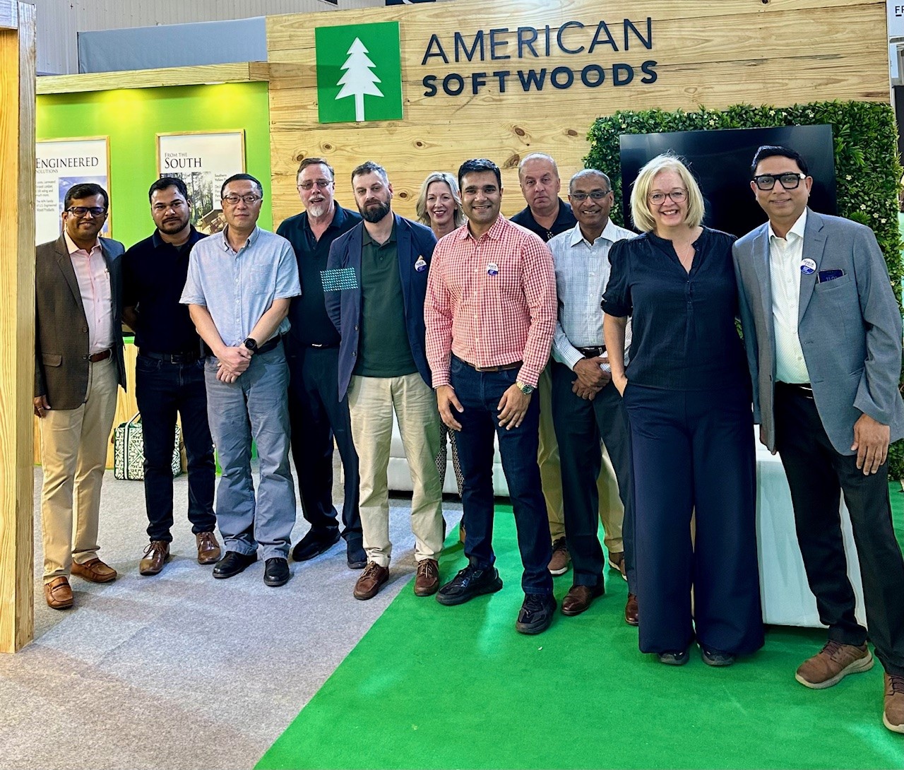 American Softwoods Attract Interest at IndiaWood 2024 - SFPA