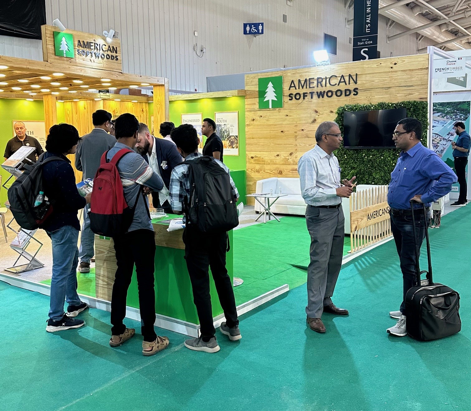 American Softwoods Attract Interest at IndiaWood 2024 - SFPA