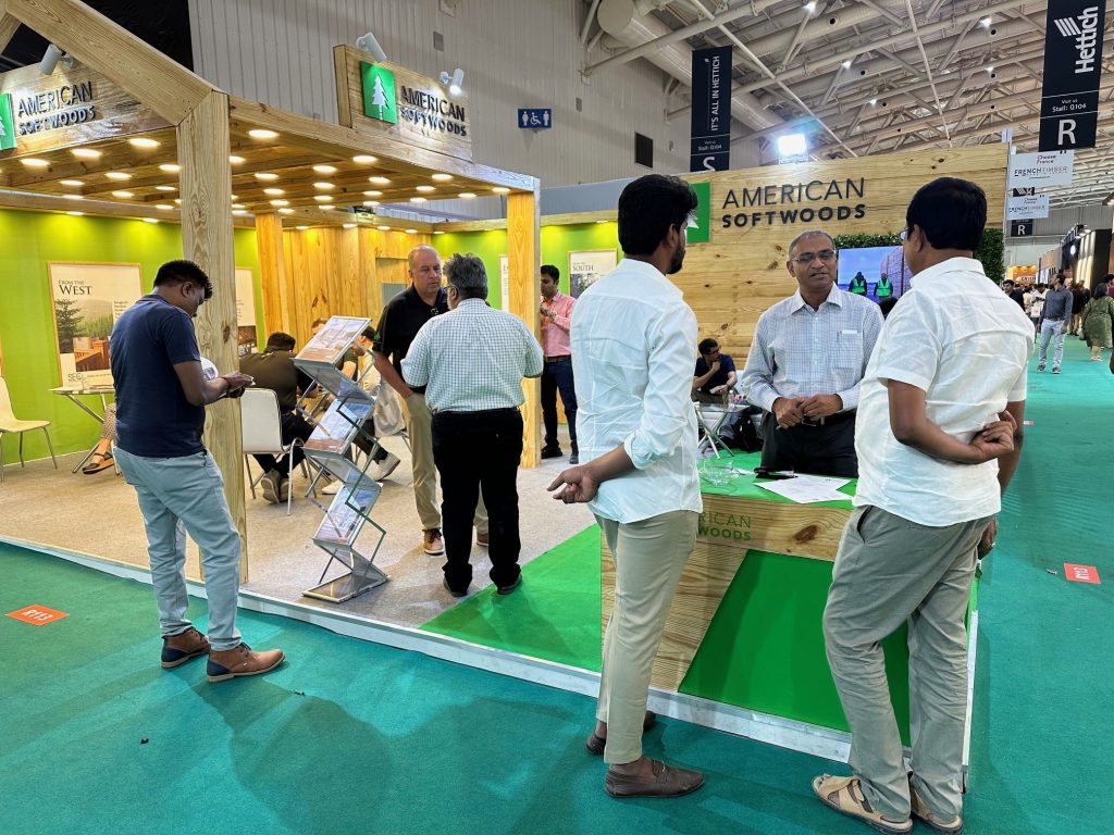 American Softwoods Attract Interest at IndiaWood 2024 - SFPA
